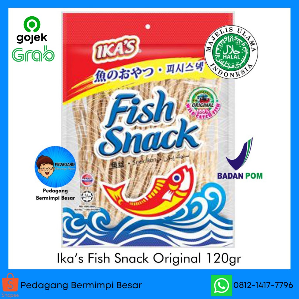 Jual Ikas Fish Snack Original 120gr | Snack Ikan Malaysia | Snack Lidi ...