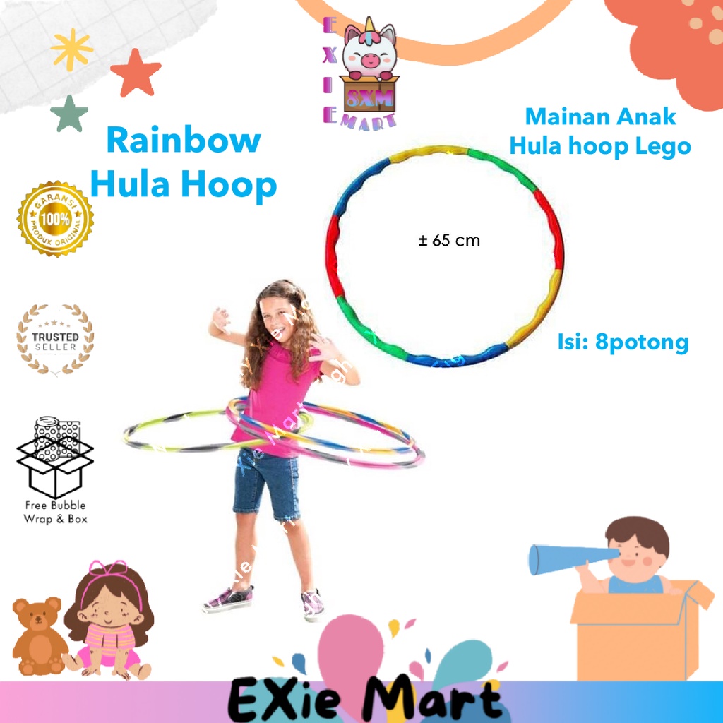 Jual HULAHOOP ANAK - HULA HOOP ANAK - MAINAN ANAK HULA HOOP - HULA HOOP PLASTIK ISI 8PCS ...