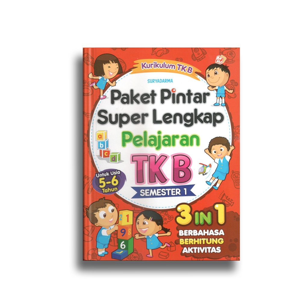 Jual Paket Pintar Super Lengkap Pelajaran TK B Semester 1 3in1 | Shopee Indonesia