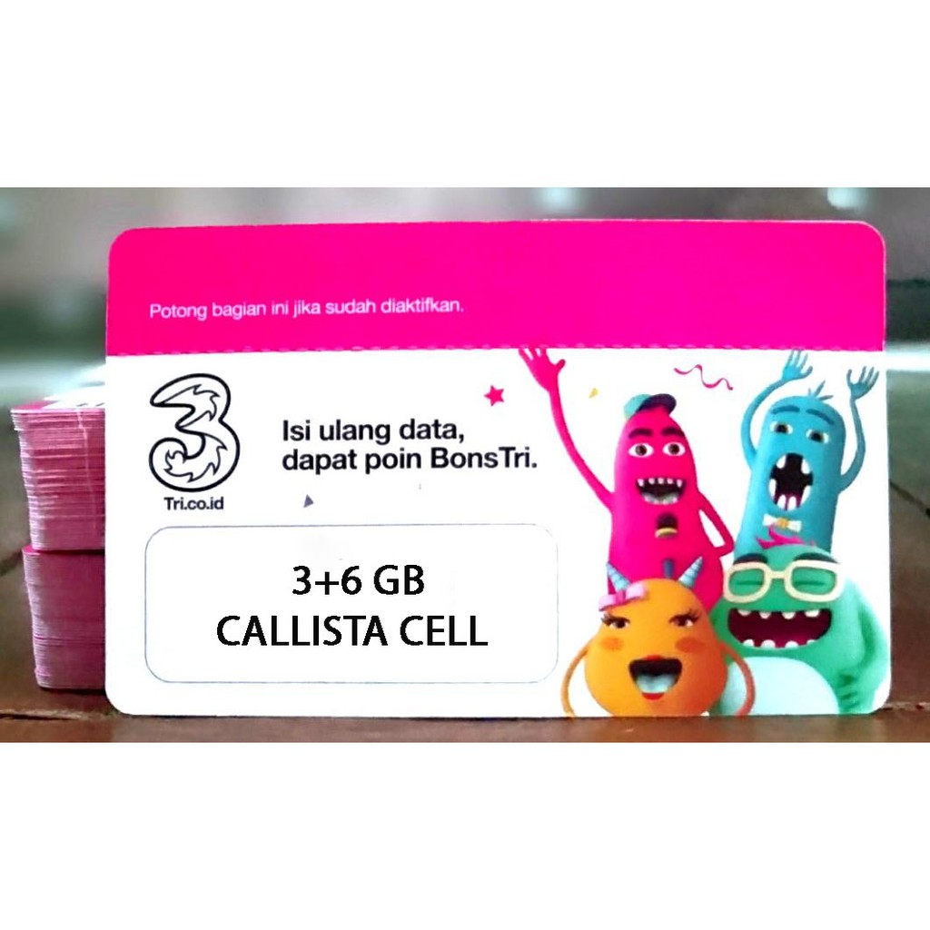 Voucher Paket Internet Three 9 GB All Jaringan | Shopee Indonesia