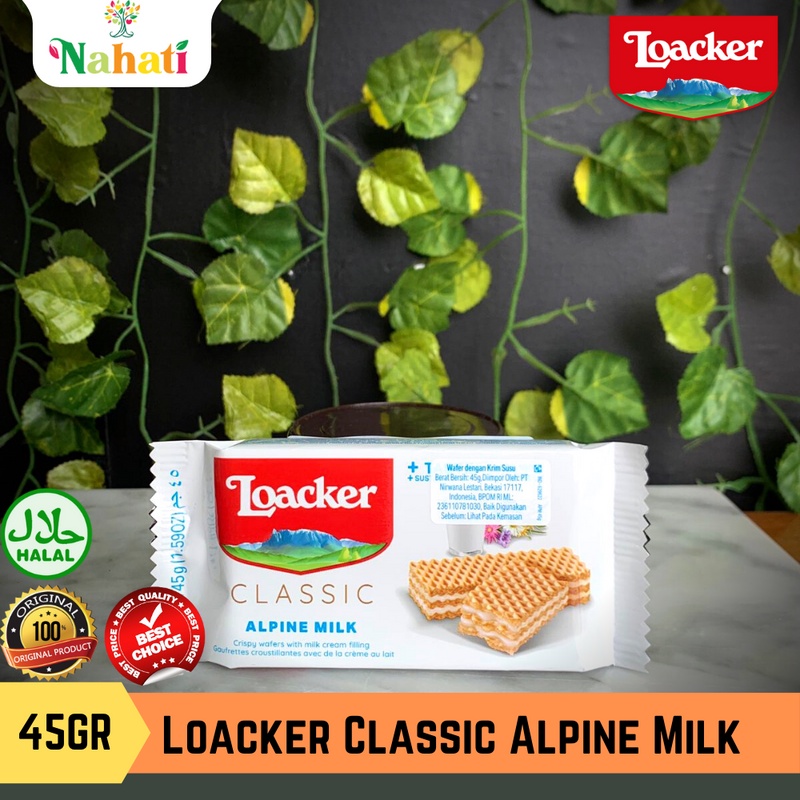 Jual Loacker Classic Alpine Milk 45gr / Crispy Wafers With Milk Cream ...