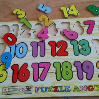 Jual Puzzle Angka 1-20 mainan edukasi Anak Indonesia|Shopee Indonesia