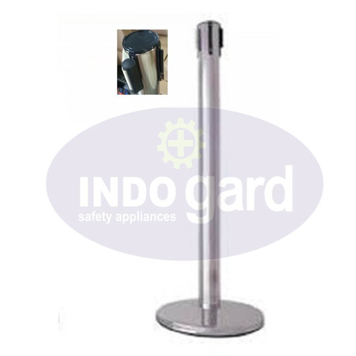 Jual Tiang Pembatas Antrian+Pita, Railing Stand barrier, Retractable ...