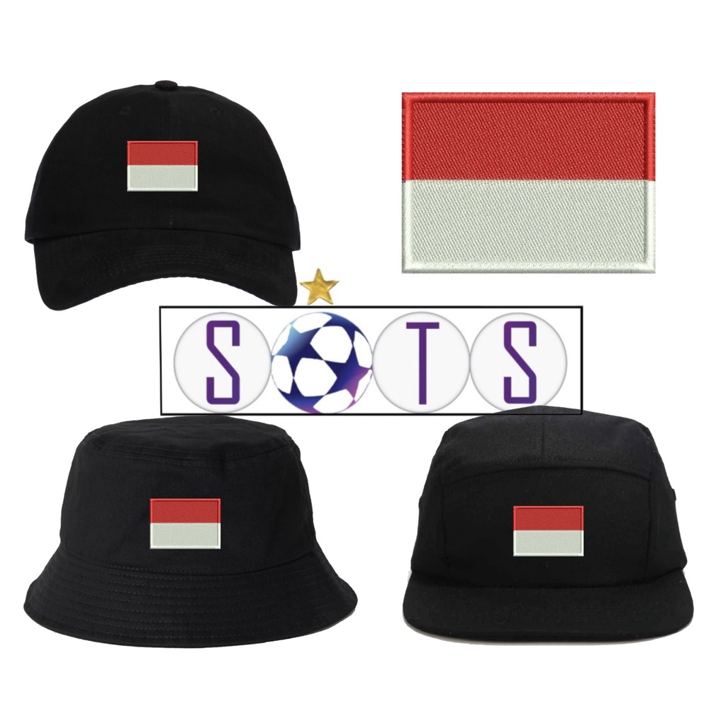 Jual Topi Bordir Indonesia Ina Bendera Flag 17 Agustus Merdeka Tanah ...