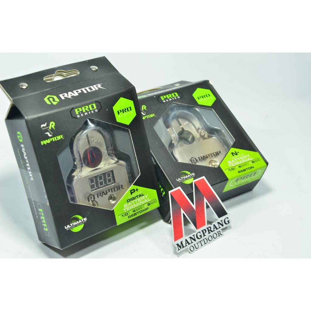 Kepala Accu Aki Raptor PRO SERIES Positive Digital Battery Terminal ...