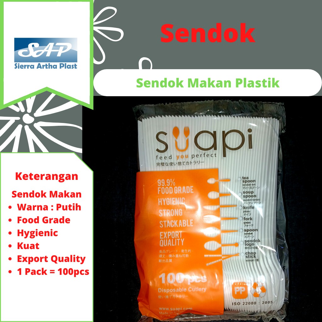 Jual Suapi Putih | Garpu Makan Suapi Putih | Sendok Makan Suapi Bening ...