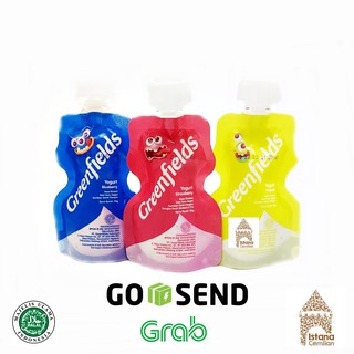 Jual Greenfields Yogurt Squeeze Pouch Blueberry / Strawberry / Mango 80 ...