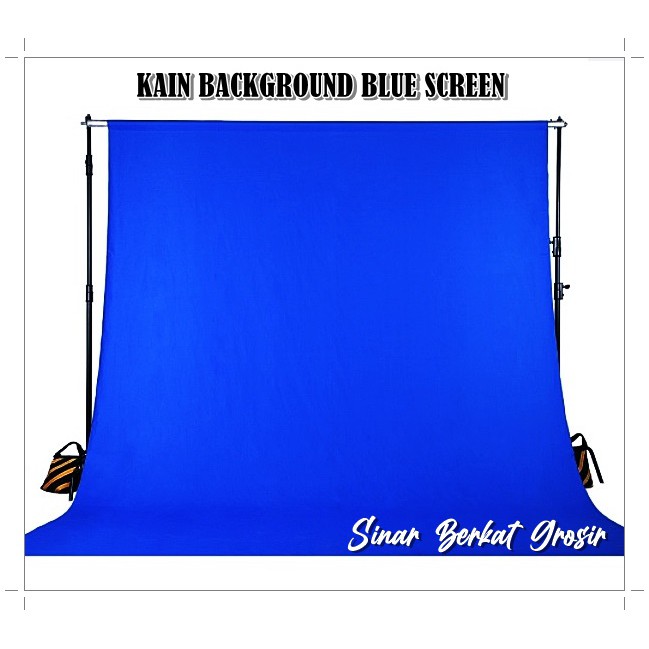 Jual Kain Background Chroma Key / Blue Screen Backdrop / Spunbond 75gr ...