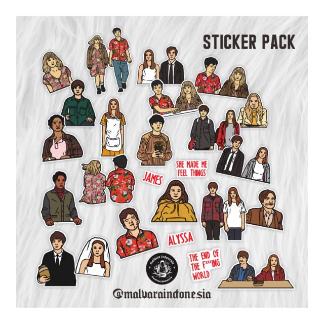 Jual The End of The F***ing World ( TEOTFW ) Sticker Pack | Shopee ...