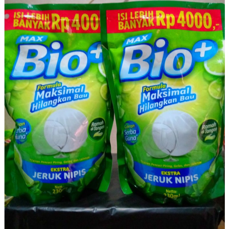 Jual MAX BIO+ CAIRAN PENCUCI PIRING 230 ML | Shopee Indonesia