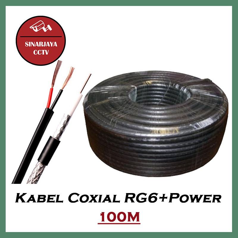 Jual KABEL CCTV COXIAL RG6+POWER WARNA HITAM Indonesia|Shopee Indonesia