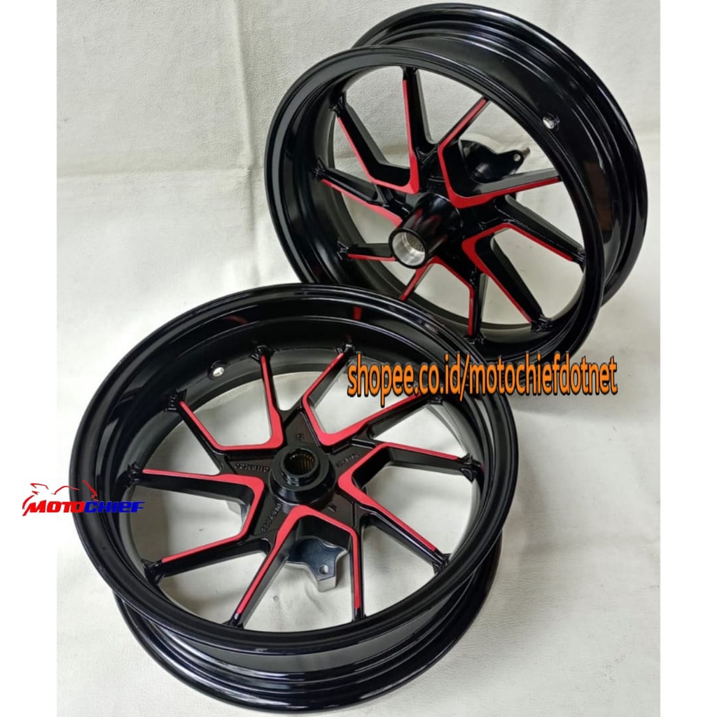 Jual VELG RACING TAPAK LEBAR CHEMCO NEW NMAX 155 2020 BLACK/RED ...