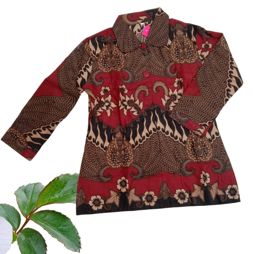 Jual Batik Blus / Batik Lengan Pajang | Shopee Indonesia