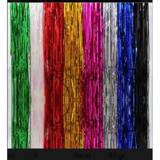 Jual TIRAI RUMBAI METALIK PINK MUDA / TIRAI FOIL PINK MUDA / TIRAI ...
