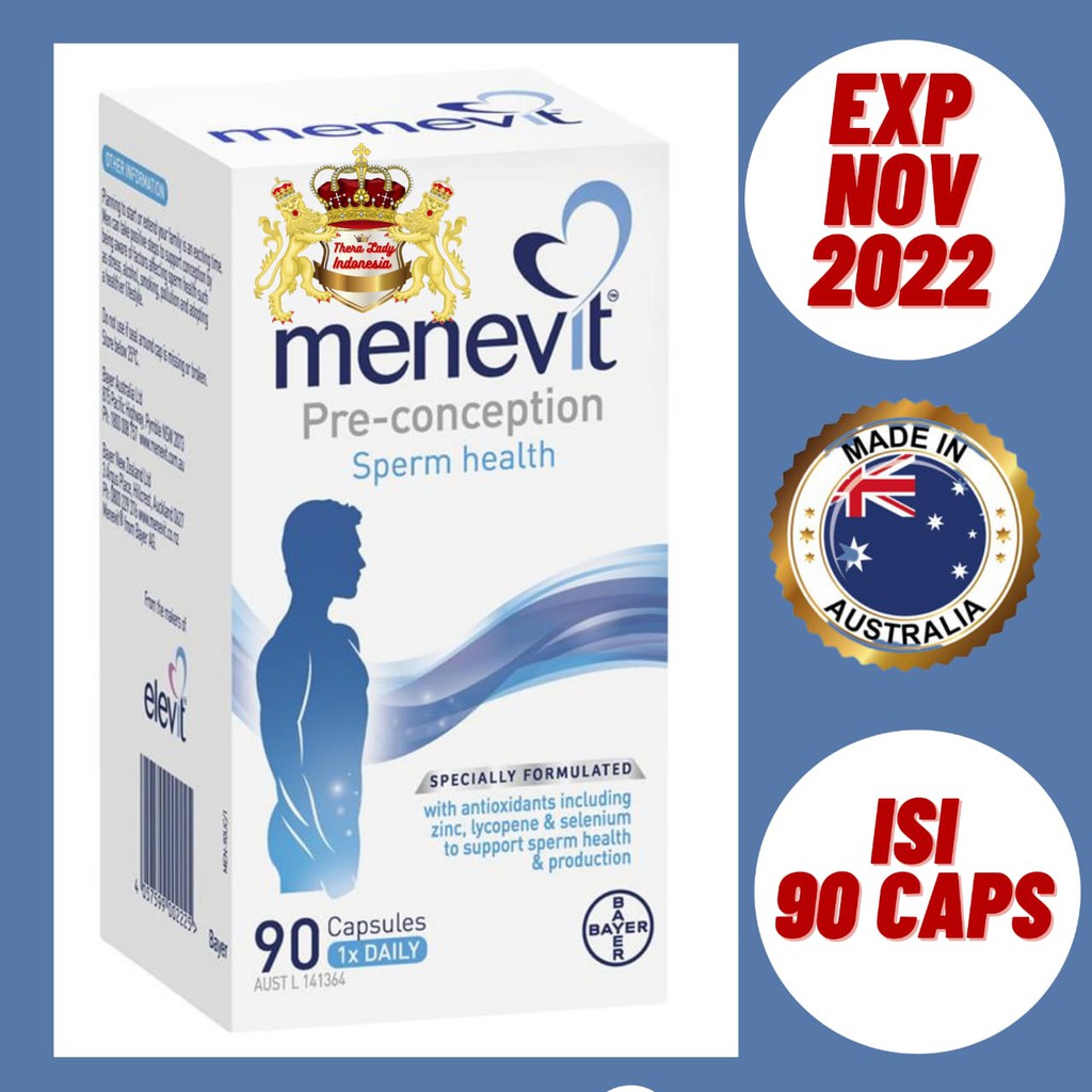 Jual Menevit 90 Capsules - Vitamin Kesuburan buat PRIA ( Dijamin Asli ...