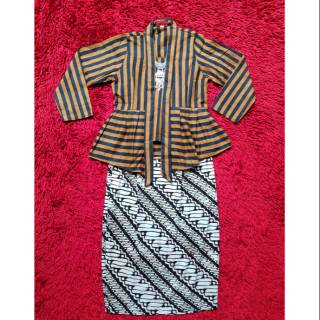 Jual Kebaya Kutubaru Kartini Anak Lurik Batik | Shopee Indonesia