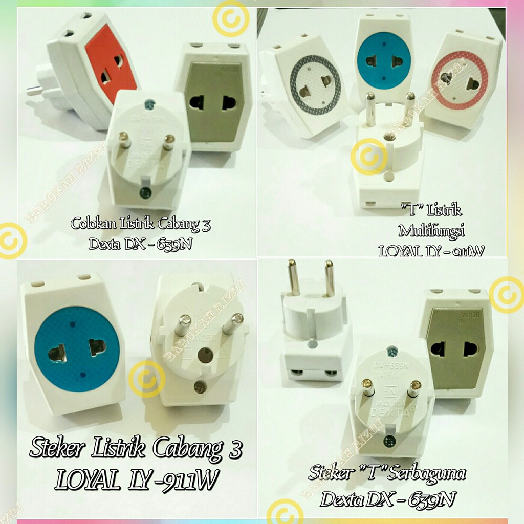 STEKER T / COLOKAN LISTRIK MULTIFUNGSI SERBAGUNA / COLOKAN LISTRIK ...