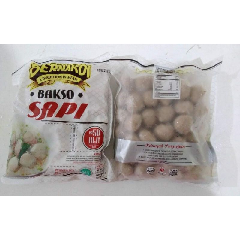 Jual Bakso Sapi Mini isi 50 Bernardi 360gr | Shopee Indonesia