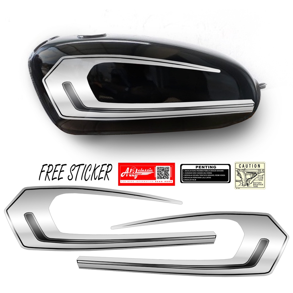 Jual SILVER striping honda cb100 cb125 stiker honda cb100 cb125 stiker ...