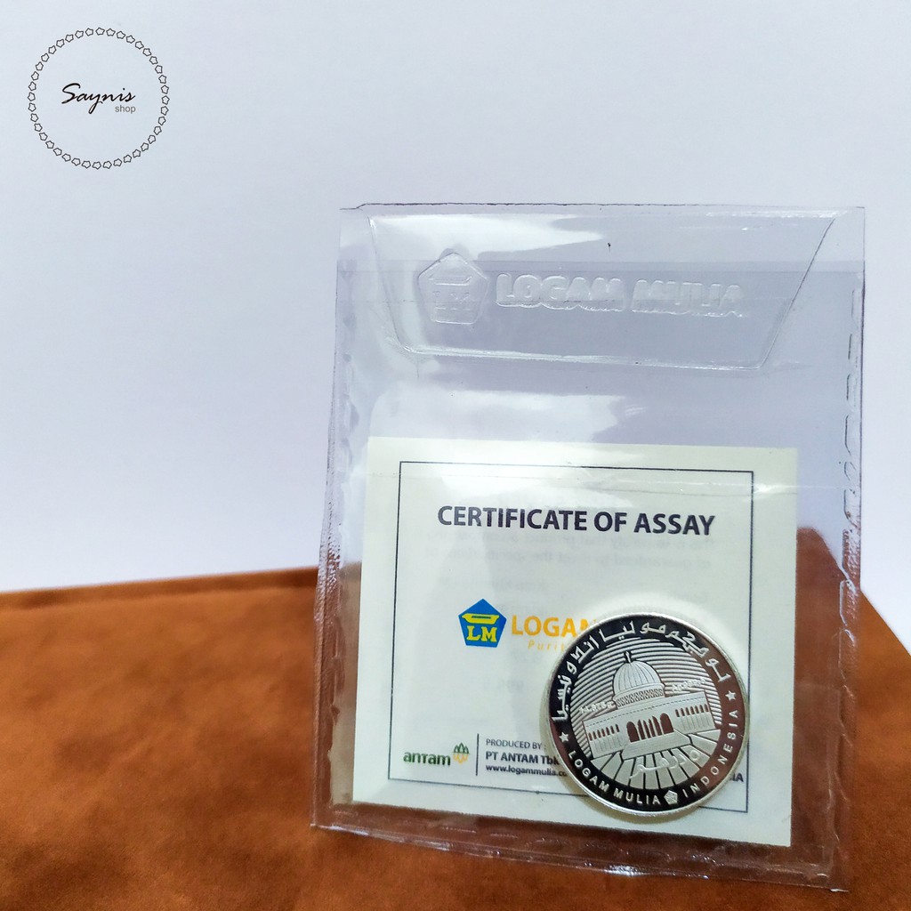 Jual Koin 5 Dirham (Khamsa) ANTAM 99,95% perak murni (Bonus kapsul ...