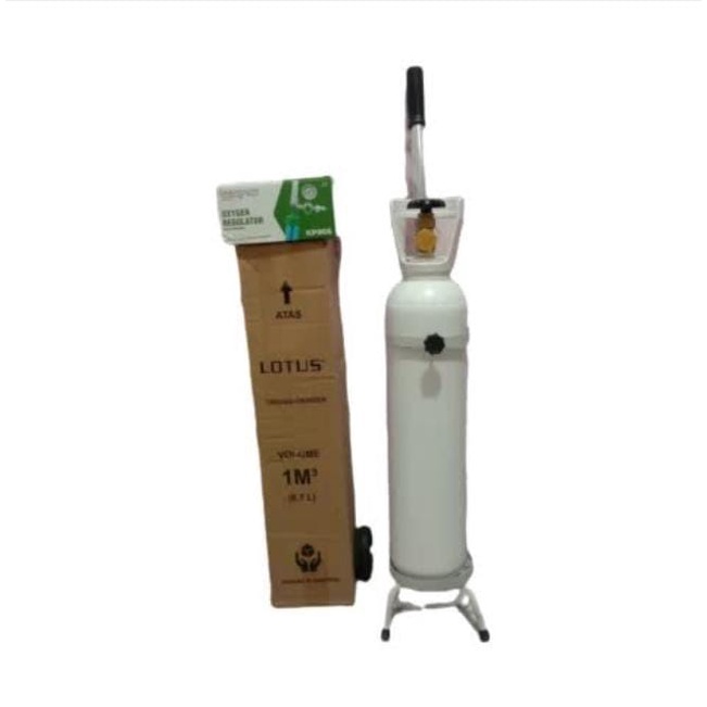 Jual Tabung Oxygen Lengkap 1m3/Tabung oksigen Set 1m3 +troley+regulator ...