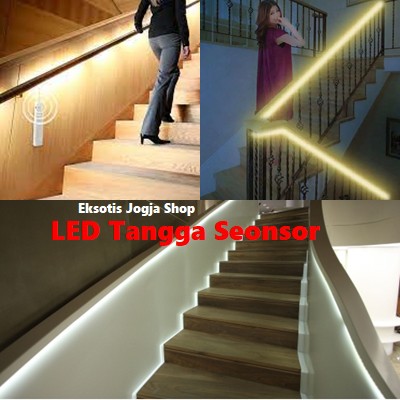 Jual Led Strip Tangga Otomatis Sensor (1 Set Tinggal Pasang) | Shopee ...