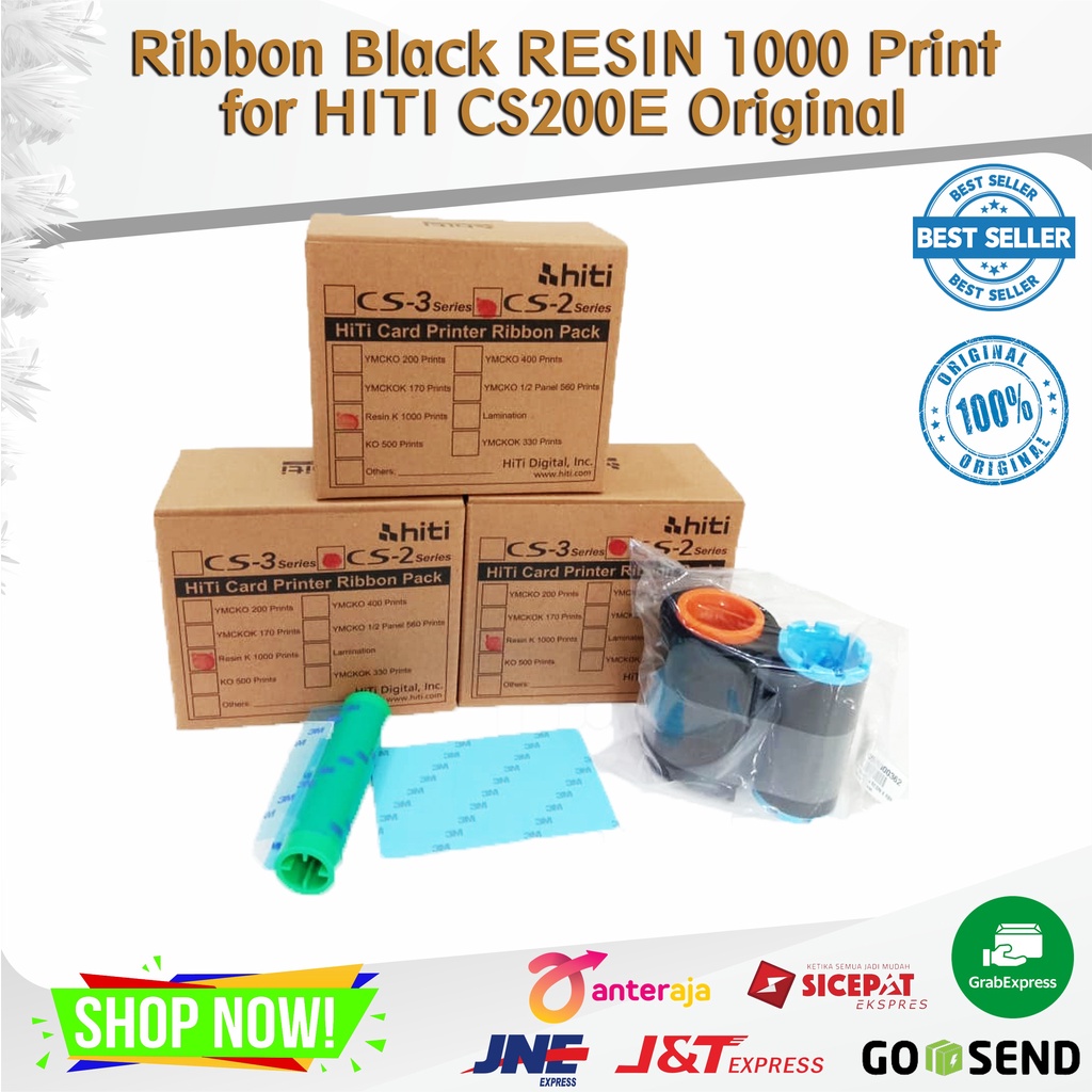 Jual Ribbon Black Resin 1000 Images for HITI CS200e Original | Shopee ...