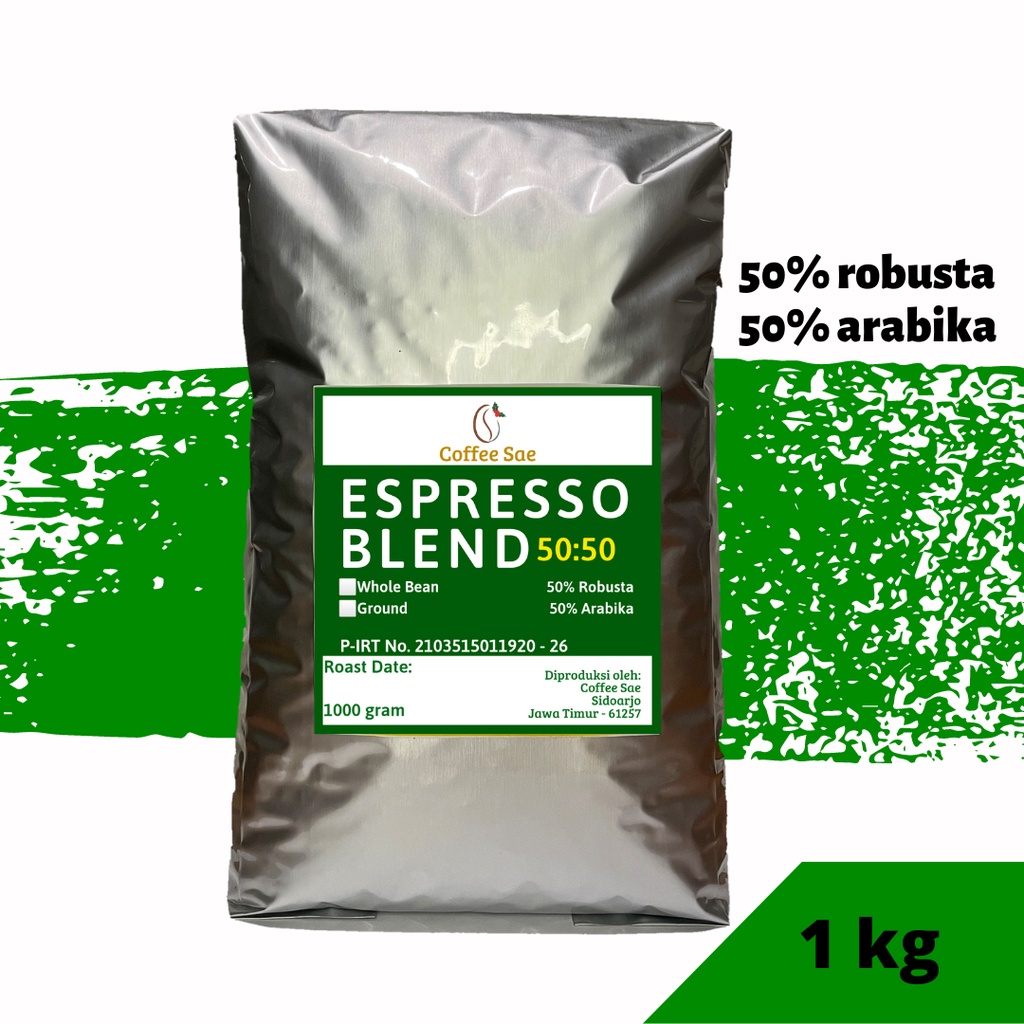 Jual KOPI ESPRESSO BLEND 1KG Biji atau Bubuk Kopi House blend robusta ...