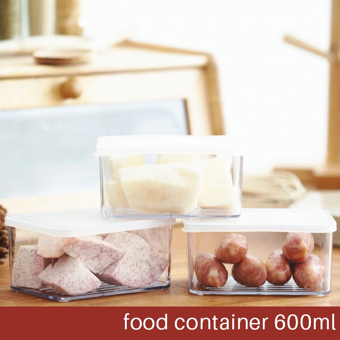 Jual Food Container Deep 600ml (14*10*6.5 cm) - Kotak Makanan ...
