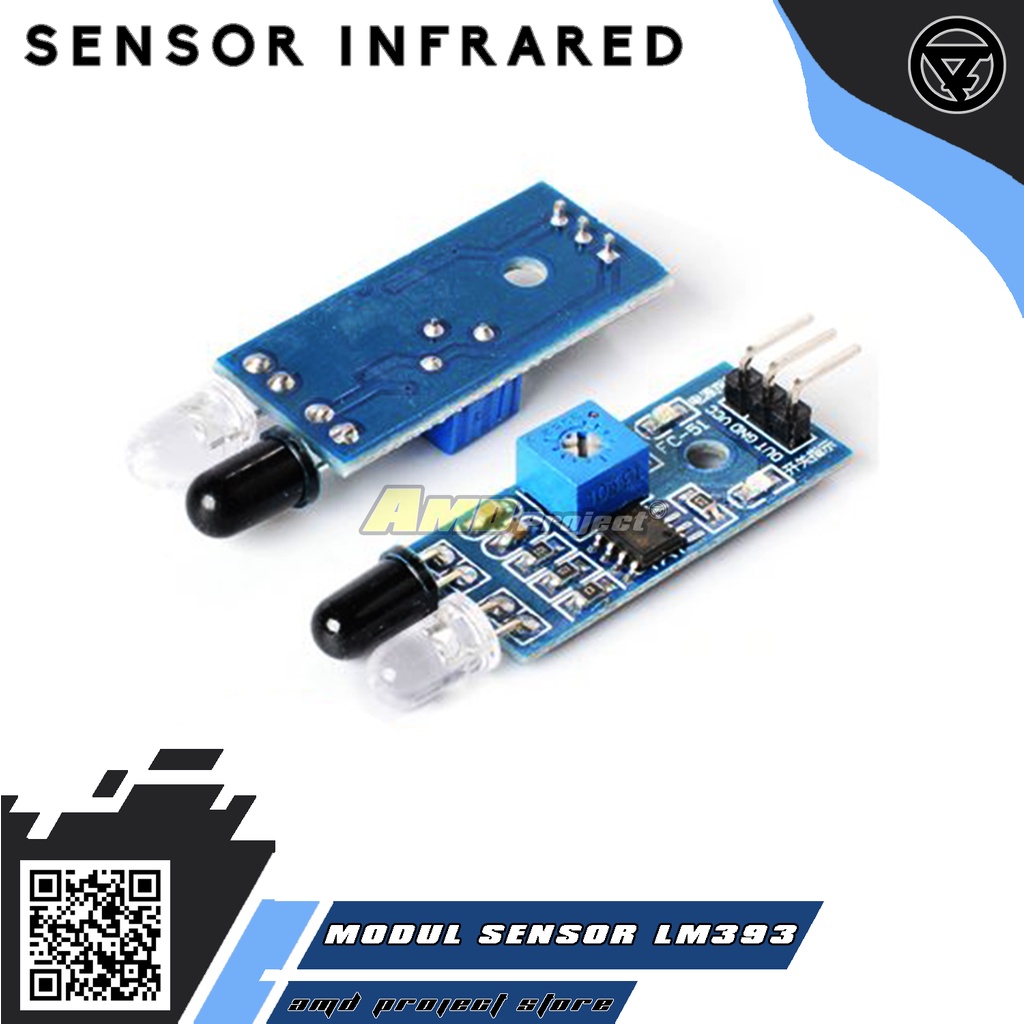Jual Modul Sensor Infrared LM393 Obstacle Avoidance IR Halangan 393 ...