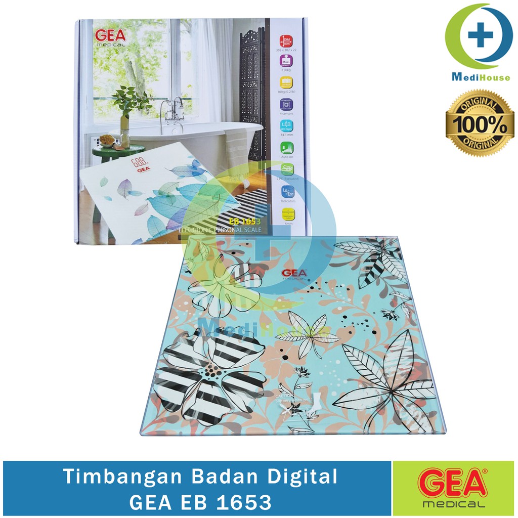 Jual Timbangan Badan Digital GEA EB 1622 EB1622 Digital Personal Scale ... Jual Timbangan Badan Digital GEA EB 1622 EB1622 Digital Personal Scale ...