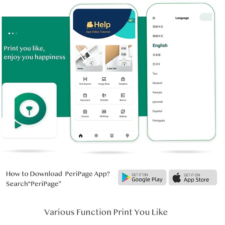 Jual Harga Murah 69A PeriPage Mini Pocket Wireless BT Thermal Printer ...