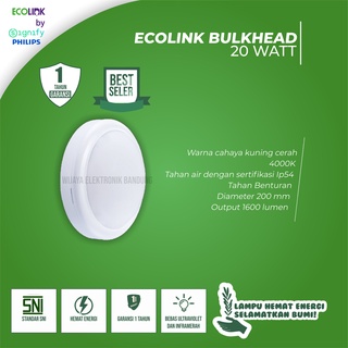 Jual Lampu Bulkhead Downlight Outboe LED 20 watt 20w Ecolink SUPER TERANG | Shopee Indonesia