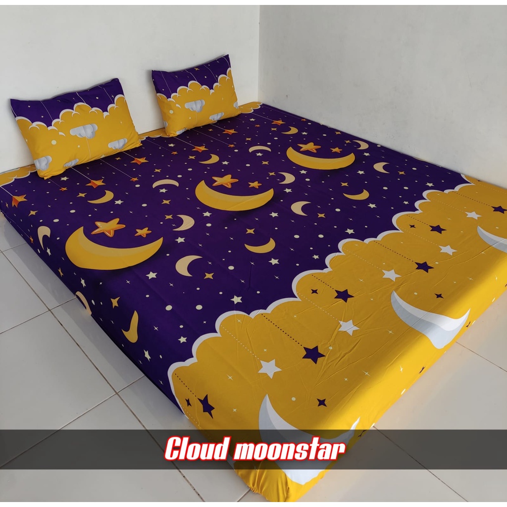 Jual sprei homemade motif !! seprai CLOUD MOONSTAR 180 sprei premium ...
