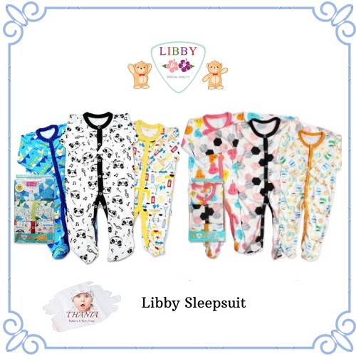 Jual Sleepsuit Libby Premium Baby Isi 3 PCS | Shopee Indonesia