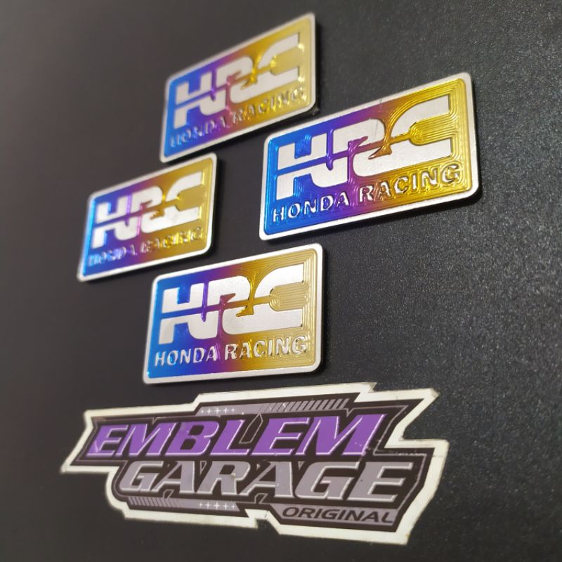 Jual Emblem HRC Honda Racing Sensor Titanium Vietnam Original | Shopee ...