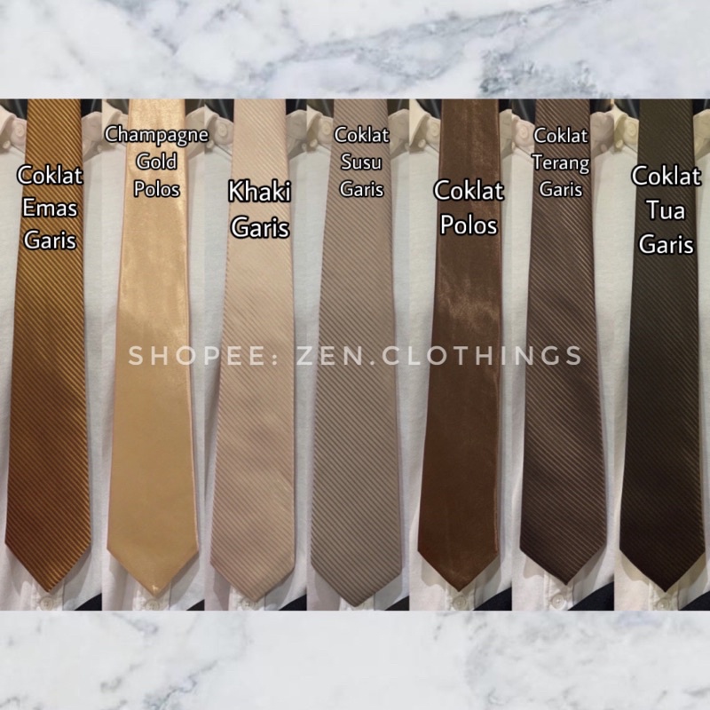 Jual Dasi Panjang Pria Warna Coklat Terang Muda dan Cokelat Tua Gelap dan Khaki Coklat Susu ...