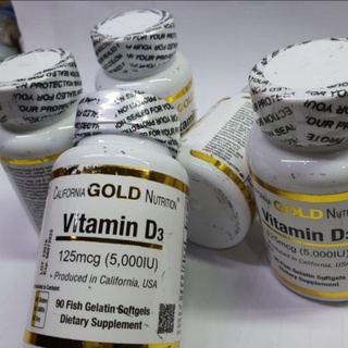 Jual California gold nutrition Vitamin D3 125 mcg ( 5000 IU ) | Shopee ...