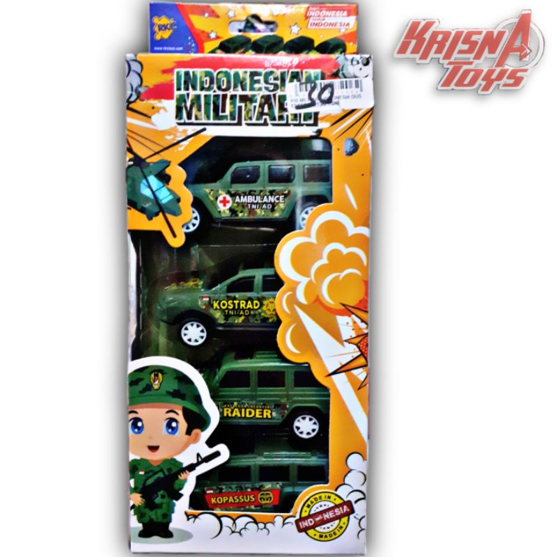 Jual MAINAN ANAK MOBIL MILITER INDONESIA/INDONESIAN MILITARI/MOBIL TENTARA TNI | Shopee Indonesia