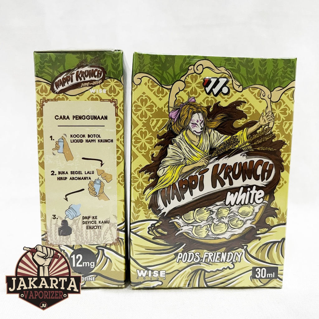Jual PODS FRIENDLY HAPPI KRUNCH WHITE V2 PODS 30ML BY WISE X ARIFFARISAN | Shopee Indonesia