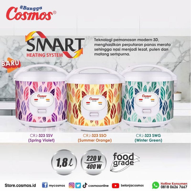 Jual Magicom Cosmos CRJ 323 S Series 1,8 Liter | Shopee Indonesia