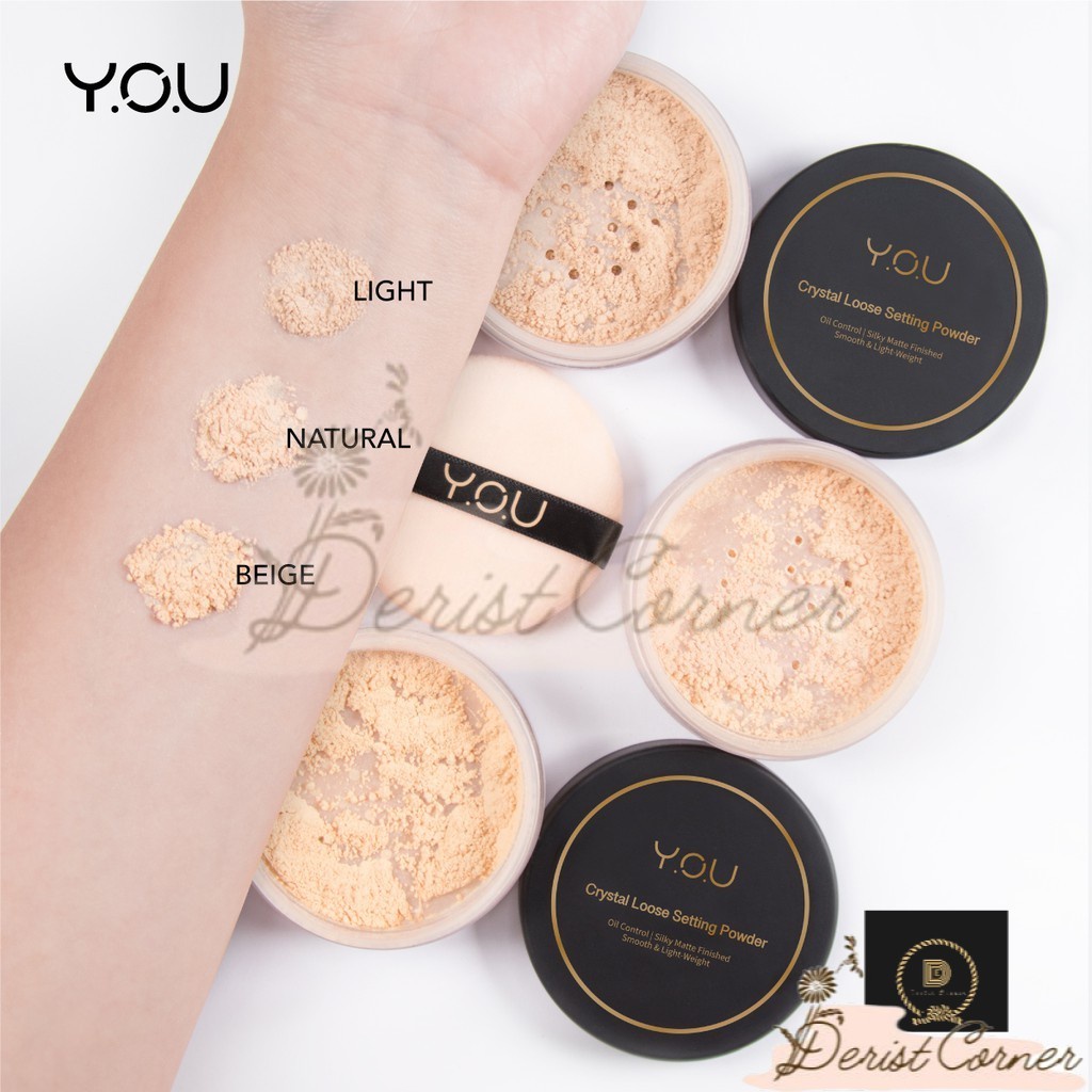 Jual Bedak Tabur YOU Basic Collection Crystal Loose Setting Powder ...