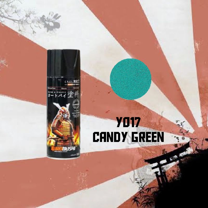 Jual Samurai Paint Candy Green Y017 Candy Colours Cat Semprot Motor ...