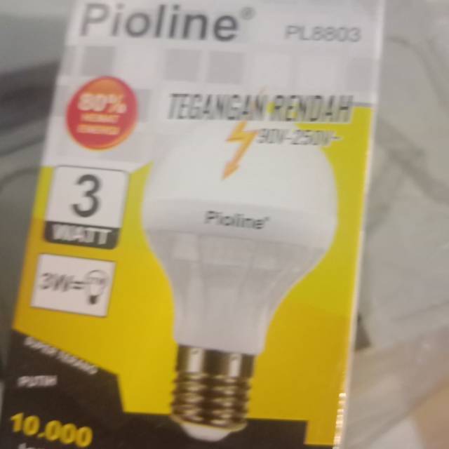 Jual Lampu led pioline 3w putih tegangan rendah Indonesia|Shopee Indonesia
