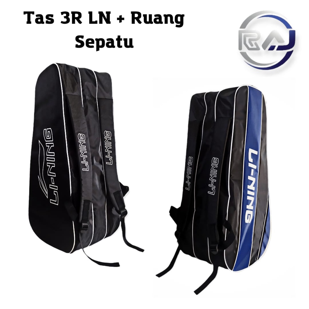 Jual Tas Raket Badminton 3R LN Plus Tempat Sepatu Max 1-12 Raket ...