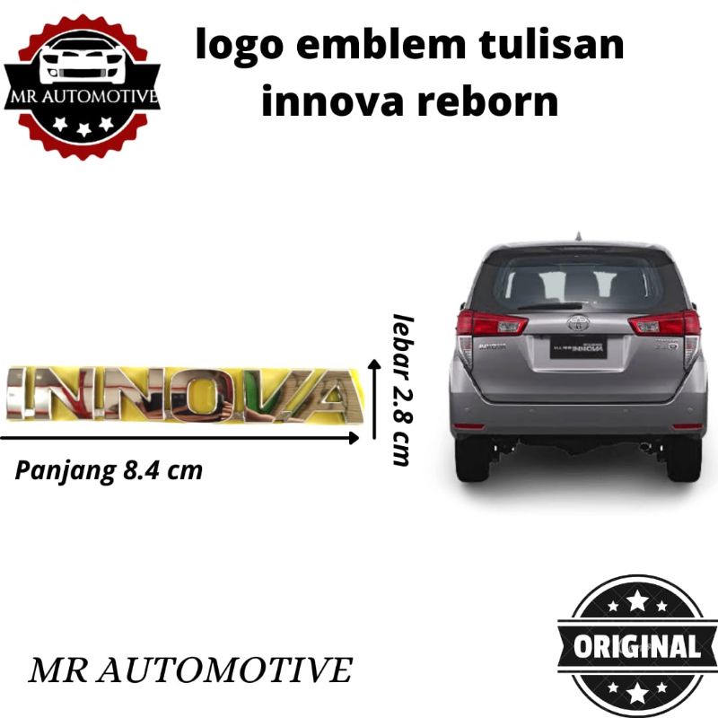 Jual Logo Emblem Tulisan Innova Reborn ORIGINAL | Shopee Indonesia