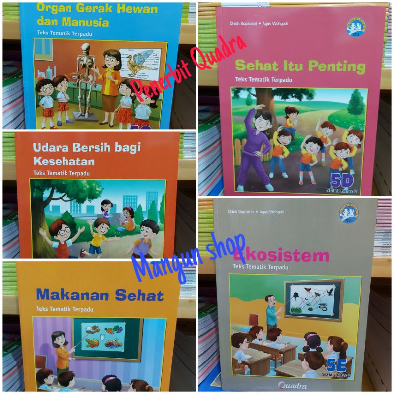 Jual Buku Teks Tematik Terpadu Jilid 5A-5B- 5C- 5D- 5E- 5F-5G- 5H- 5i Kelas 5 SD/Mi K13 ( Quadra ...