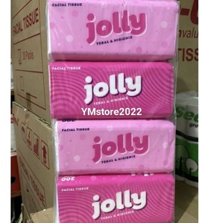 Jual Tissue Facial Jolly pink 200 sheet 4 pack / tisu wajah Joly 200s x ...