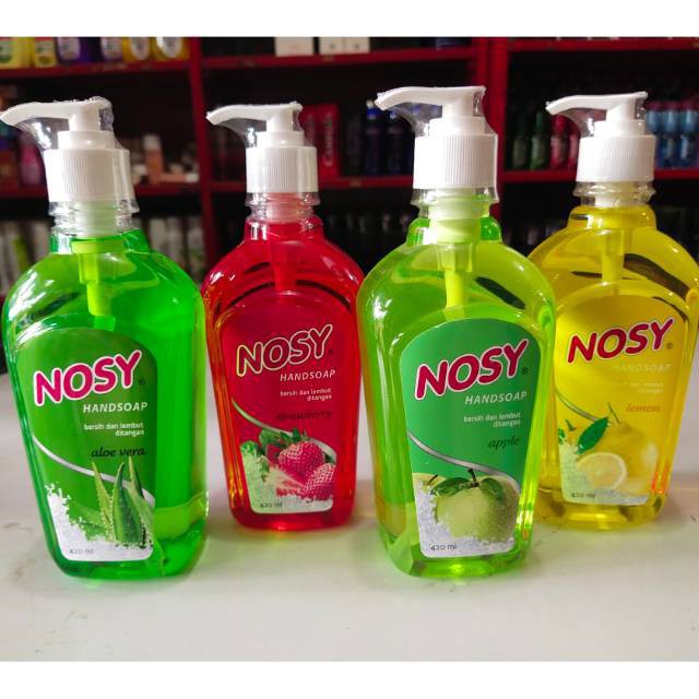 Jual Sabun Cuci Tangan Nosy HandSoap Pump 420ml Antiseptic | Shopee Indonesia