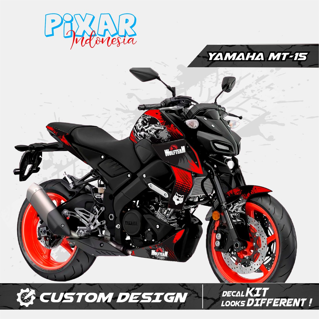 Jual STICKER DECAL MOTOR YAMAHA MT-15 WOLF FULL BODY PREMIUM QUALITY ...